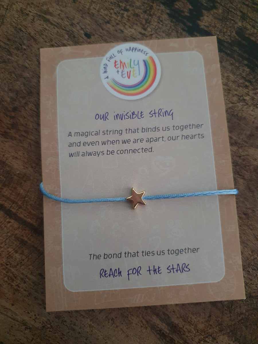 Our invisible string bracelet – Emily and Eve
