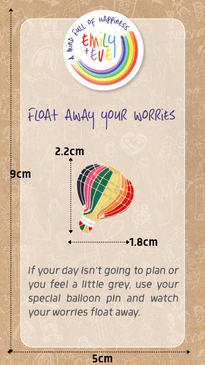 Worry pin – Emily and Eve